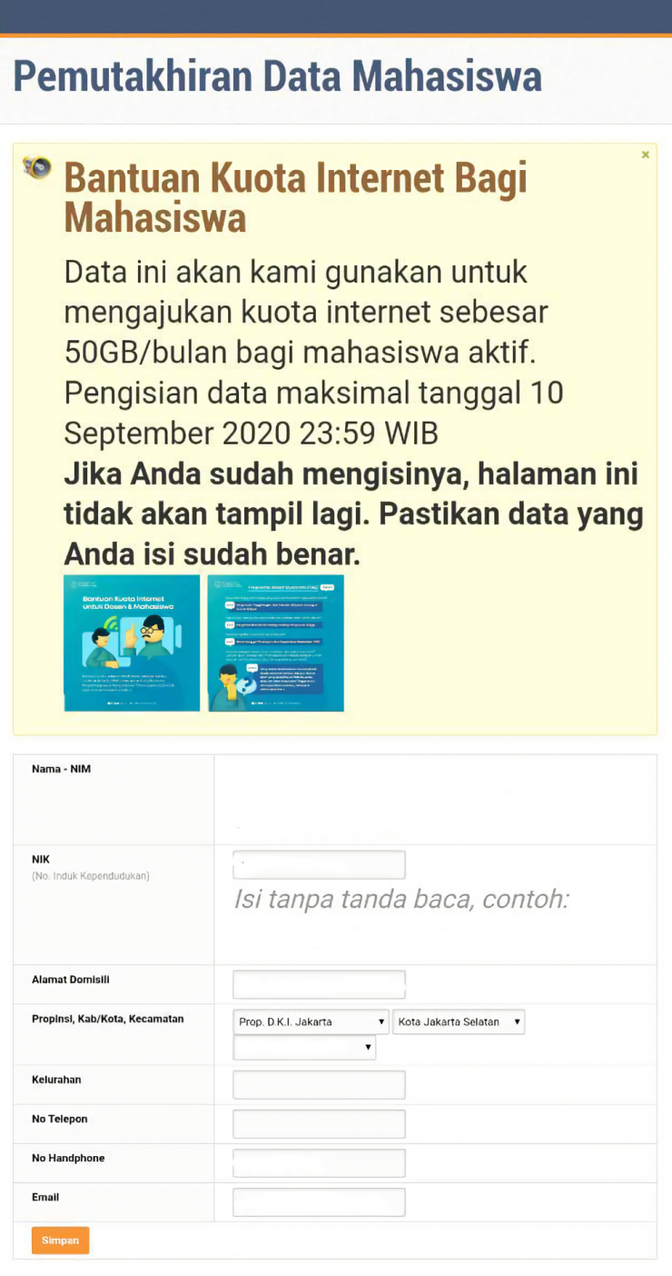 Kuota Internet 50GB untuk Mahasiswa UAI, Ini Caranya! - deCODE