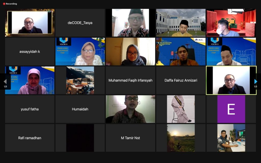 Webinar Series #5 Ilkom UAI – “Belajar Komunikasi untuk Santri: Kreatif dalam Menghadapi Pandemi ...